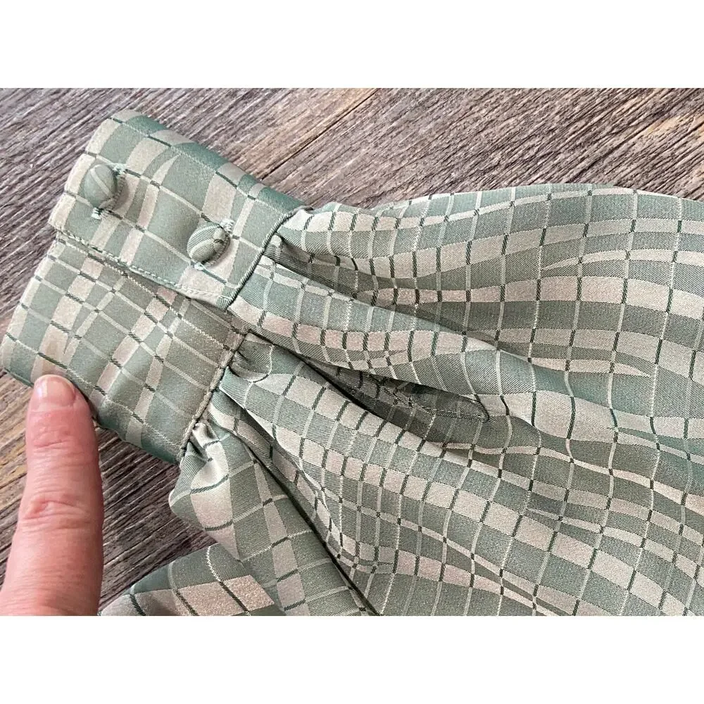 Jac Dale | Tops | Vtg Jac Dale Sz 636 Medium Mint Green Blouse Hong ...